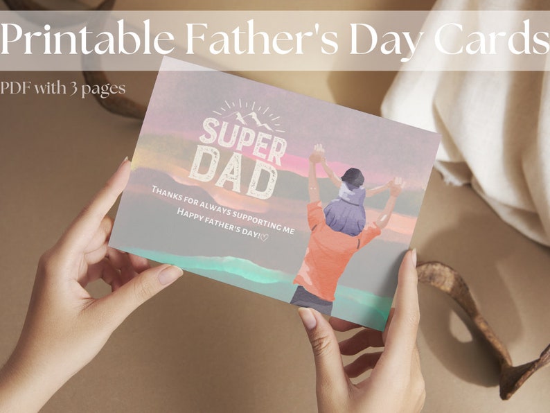 Printable Happy Father's Day Cards - Etsy
