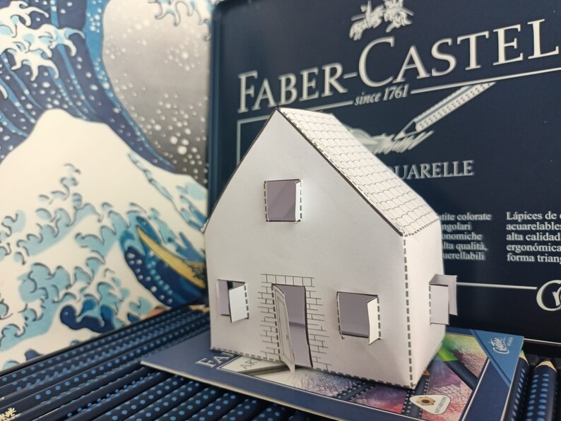 Printable Paper House Craft for Kids - A4 DIY Cut & Color Activity ...