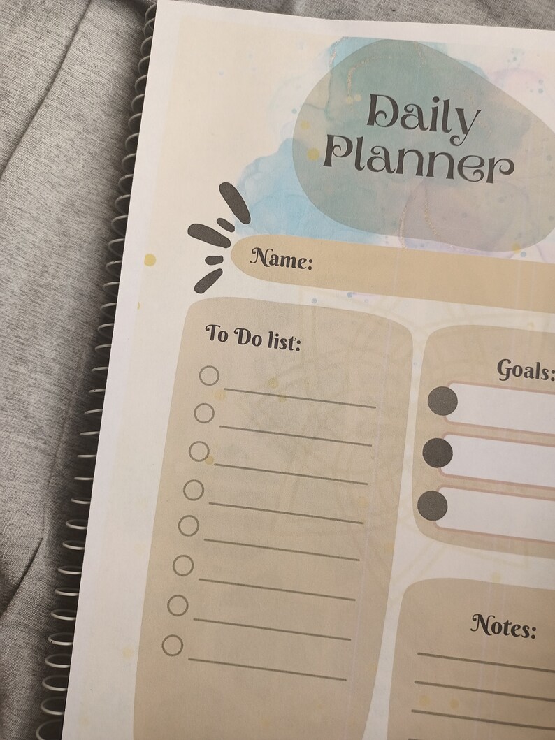 Printable Daily and Weekly 7 Planner Sets - Etsy