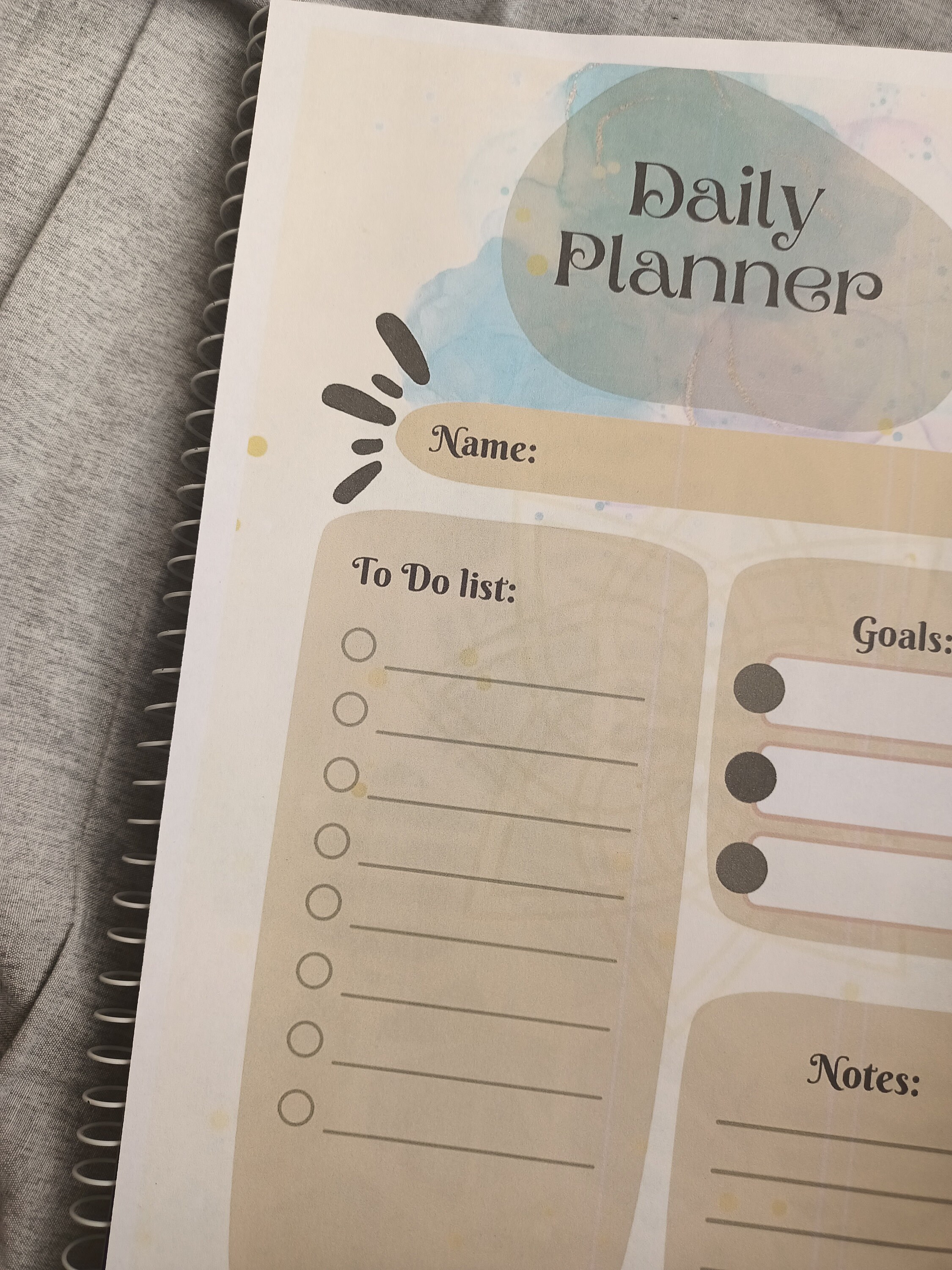 Printable Daily and Weekly 7 Planner Sets - Etsy