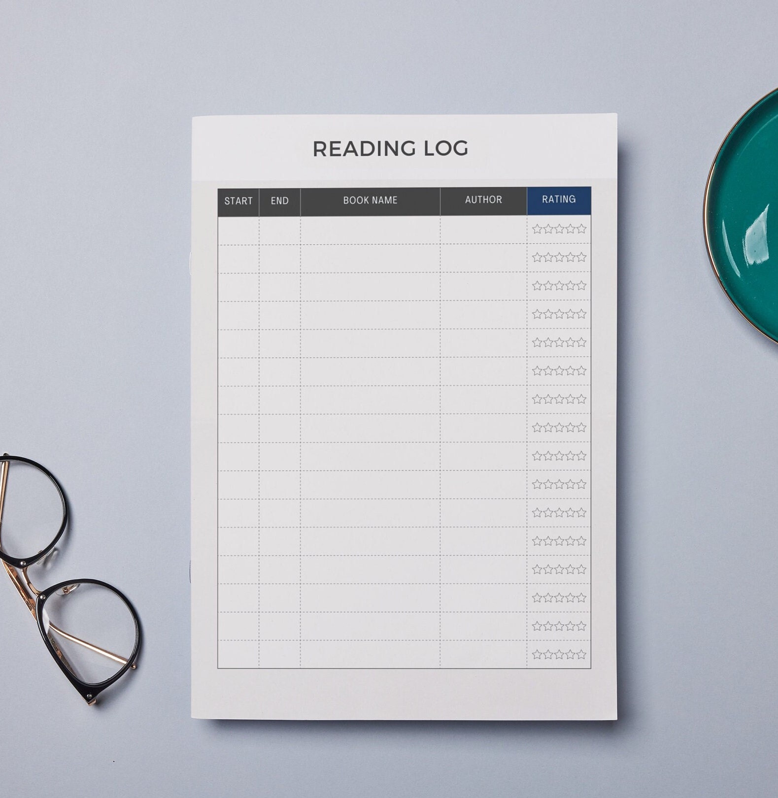 Printable Simple Reading Log / Tracker Book Log - Etsy
