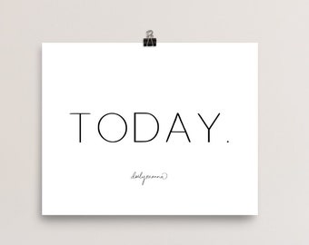 Today. - Live for Today Christian - Handwritten Framed Poster | Bible ...