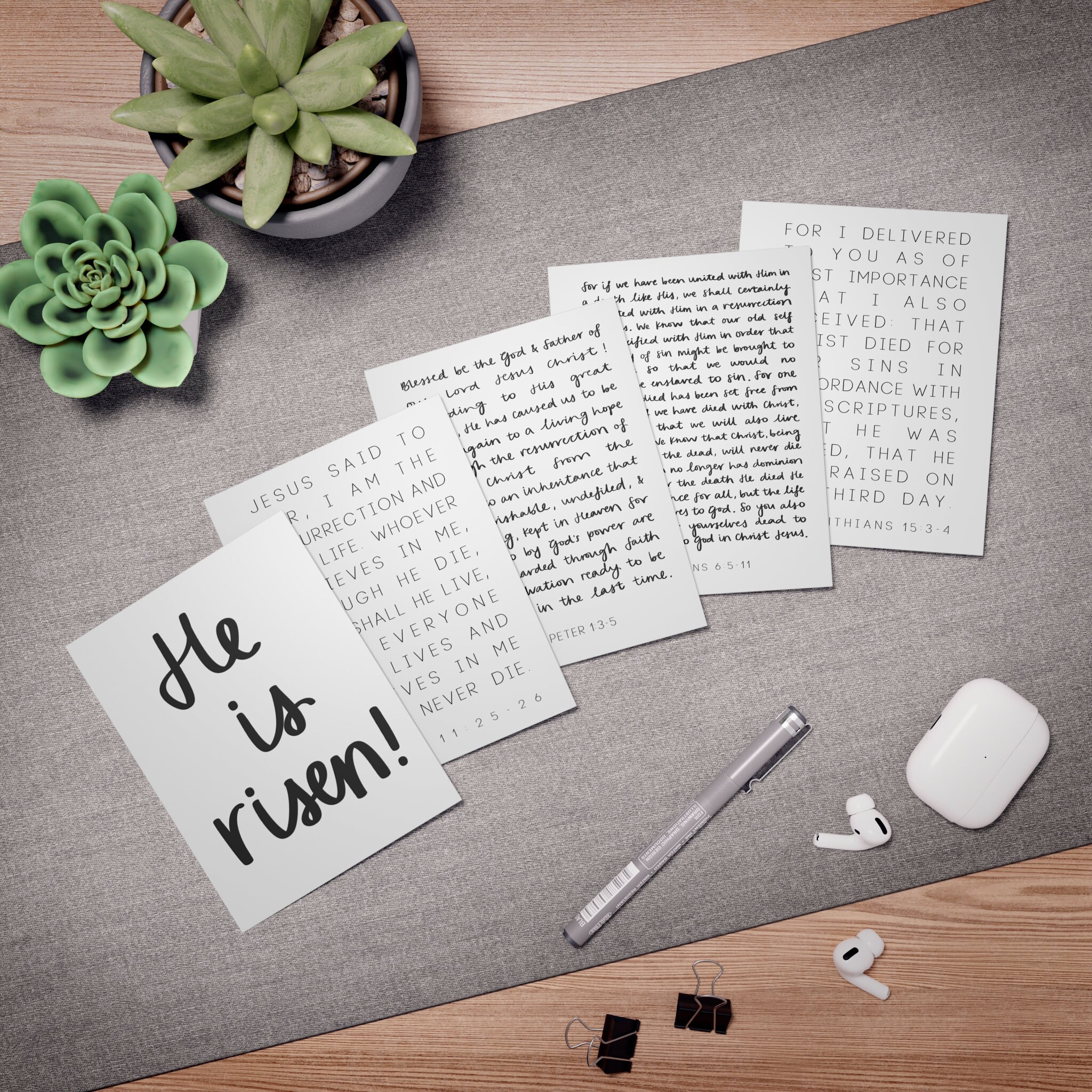 Easter Cards - Resurrection Sunday Cards | Bundle Set of 5 ...