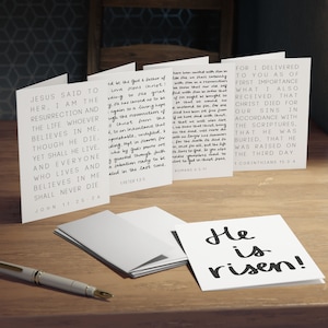 Easter Cards - Resurrection Sunday Cards | Bundle Set of 5 ...