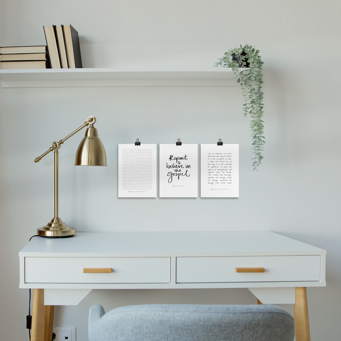 Proverbs 31:10-31 - Handwritten Font Printed Poster | Bible Verse Wall ...