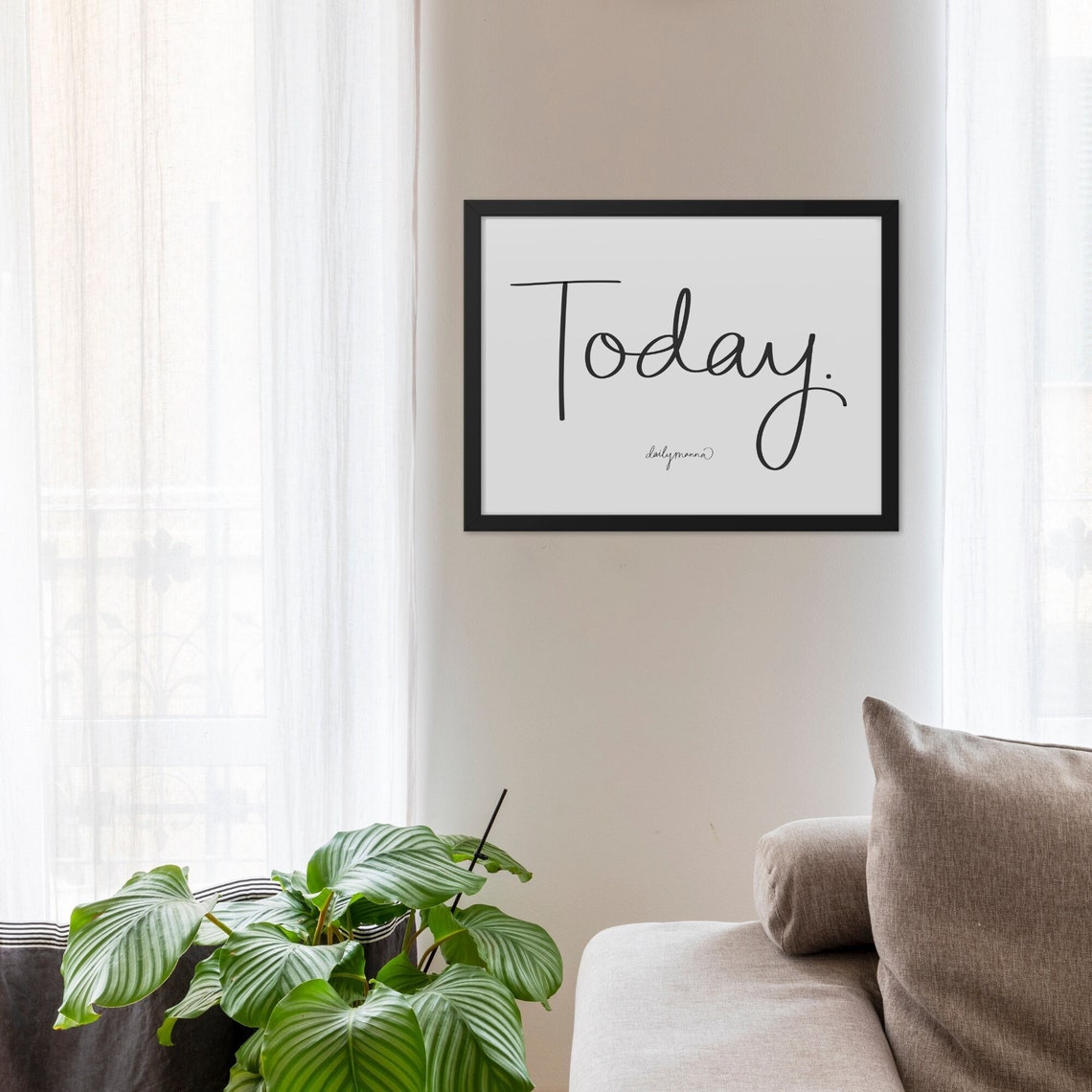 Today. - Live for Today Christian - Handwritten Framed Poster | Bible ...