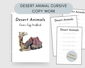 Cursive Handwriting Practice Bundle Digital Download - Etsy UK