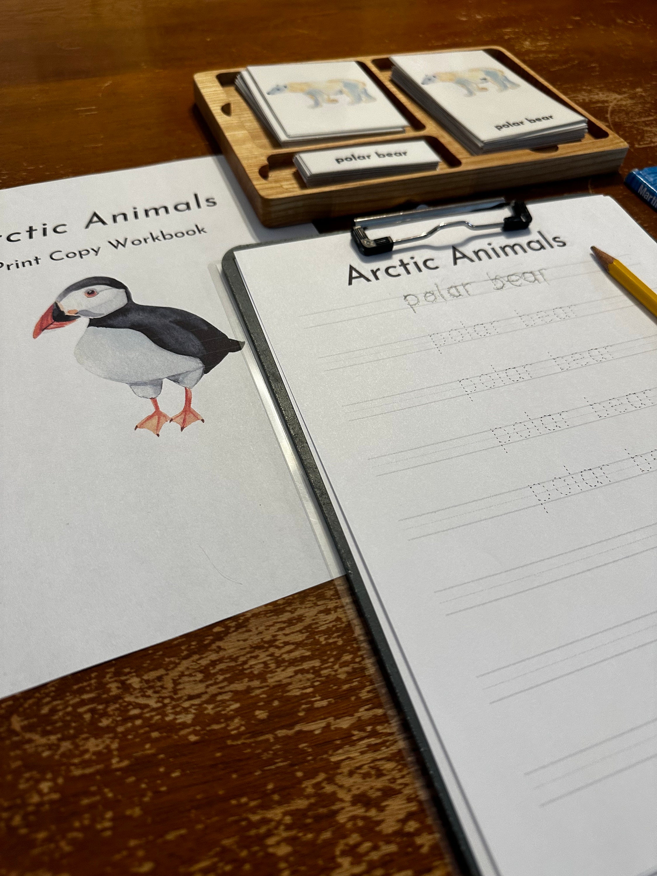 Print Copy Work Arctic Animals Handwriting Practice Homeschool ...