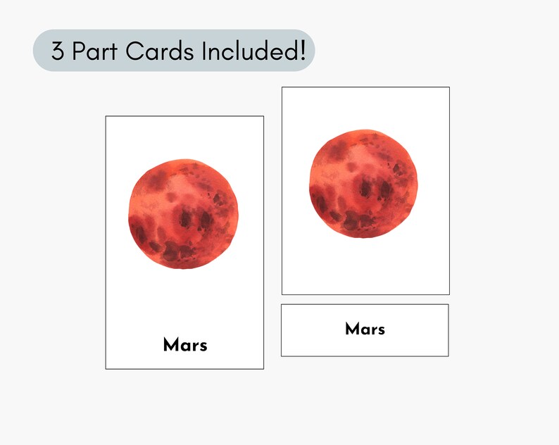 Solar System Flashcards | Instant Download | Learn Planets ...