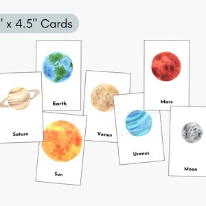 Solar System Flashcards | Instant Download | Learn Planets ...