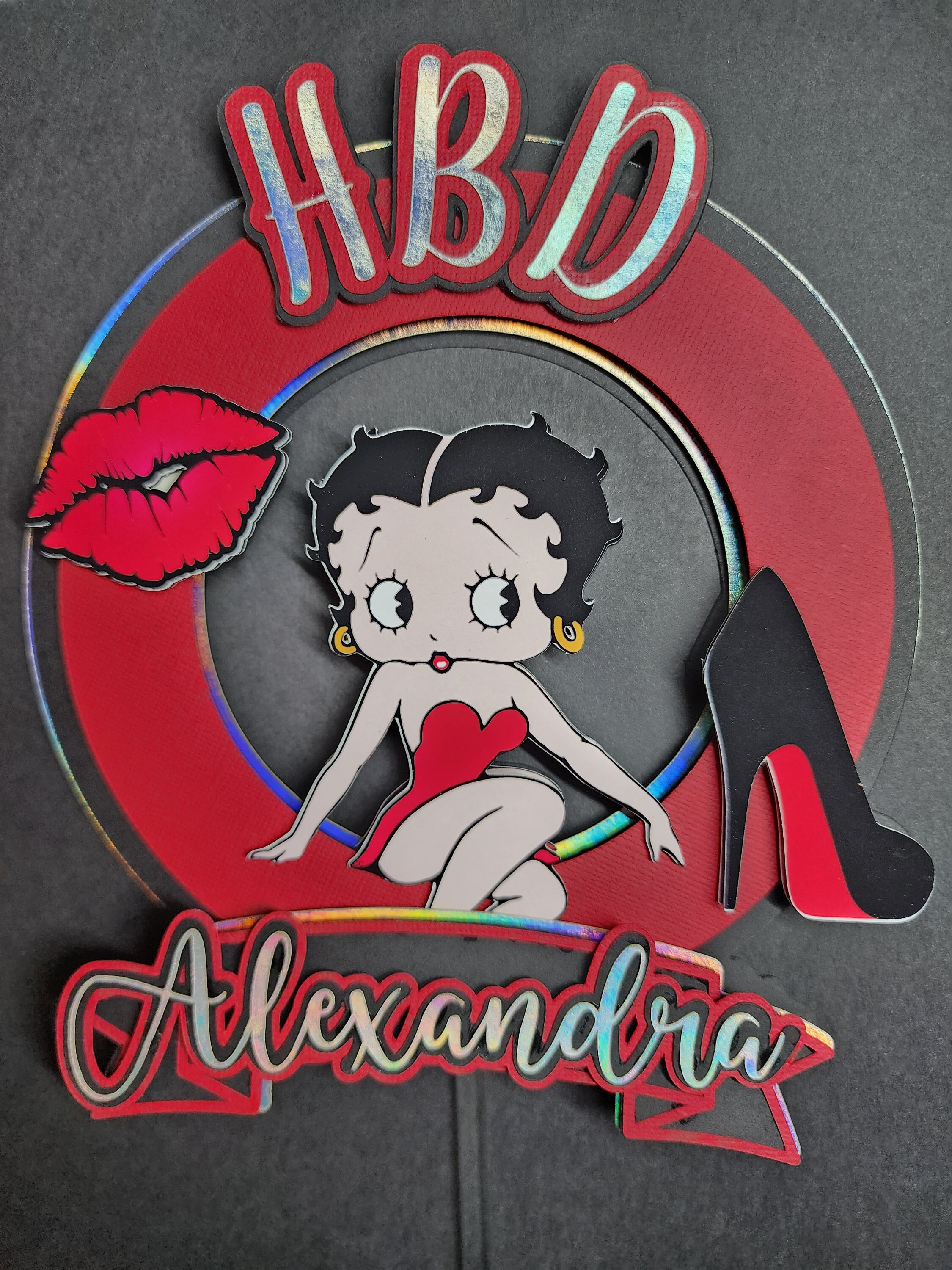 Betty Boop Custom Cake Topper Betty Boop - Etsy