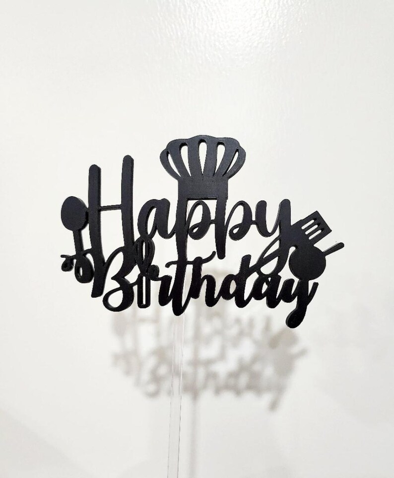 Chef Cake Birthday Cake Topper - Cake Topper - Chef Birthday - Chef ...