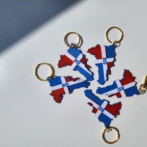 Dominican Republic Keychain - Dominican Republic Map - República ...