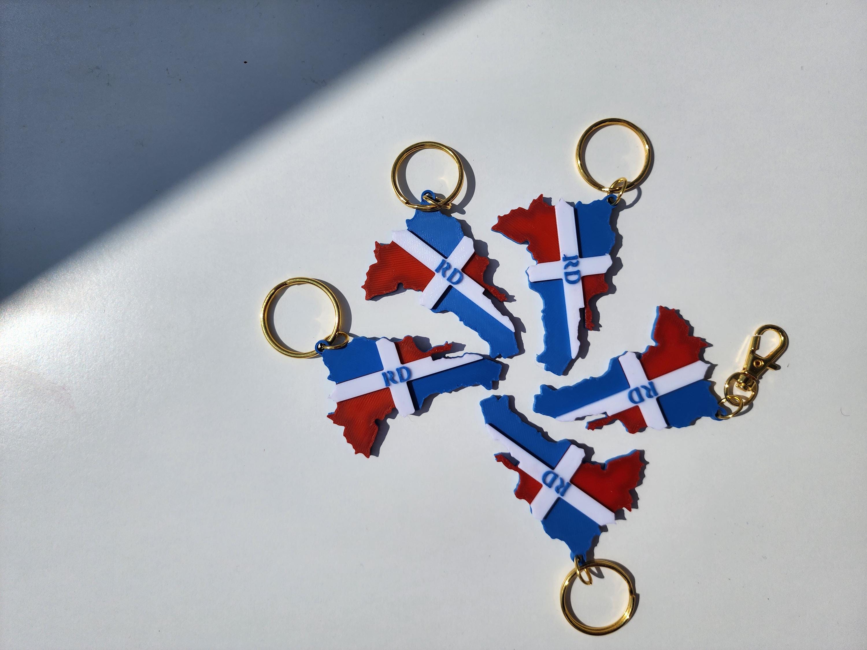 Dominican Republic Keychain - Dominican Republic Map - República ...