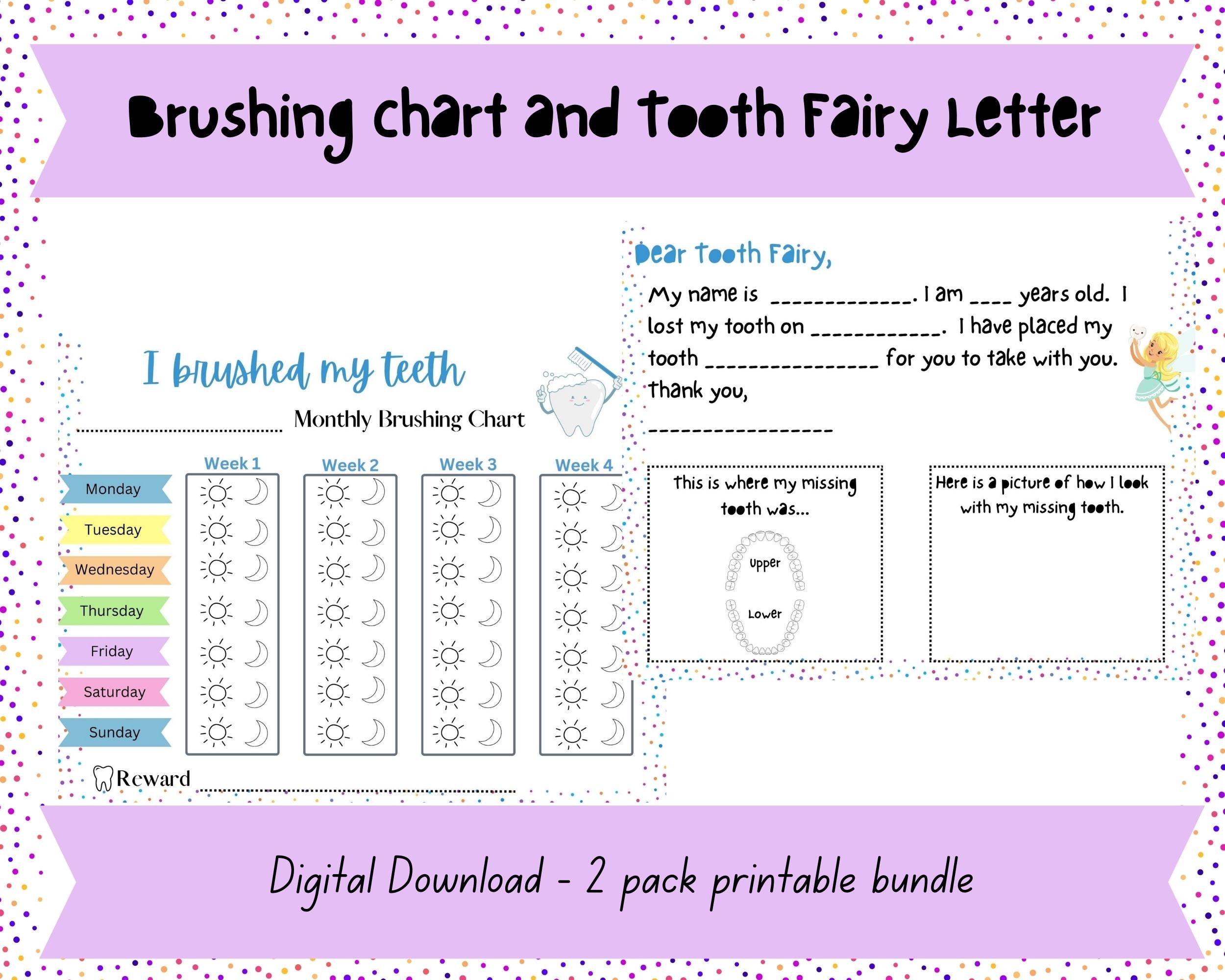 Teeth Letter Chart