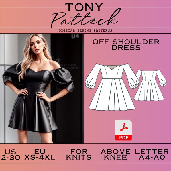 Mini Dress Sewing Pattern - Etsy