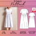 Smock Dress Sewing Pattern, Digital PDF Pattern, Sew at Home, Basic ...