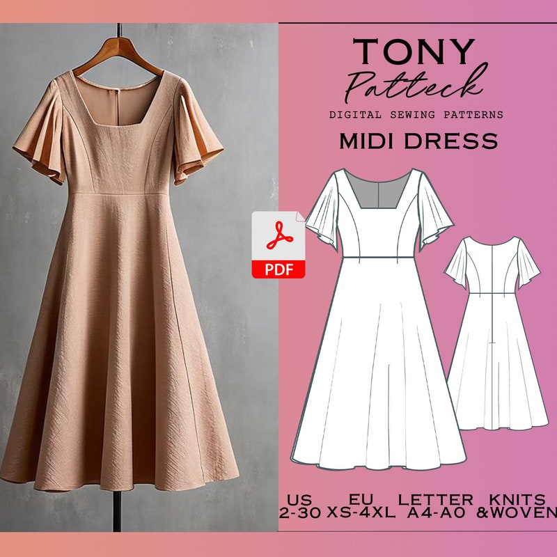 Square Neck Pattern - Etsy