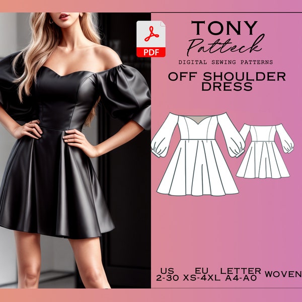 Mini Dress Sewing Pattern - Etsy