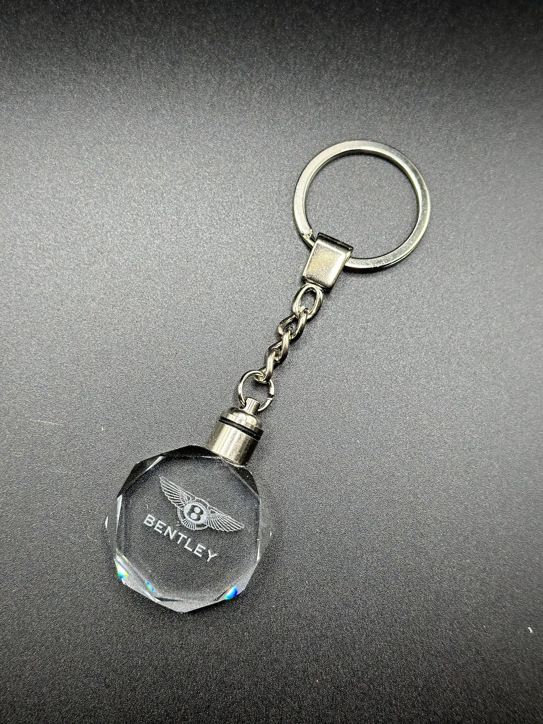Bentley Logo LED Crystal Light Keychain Cute Gift for Car - Etsy