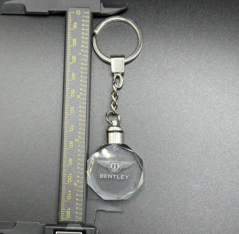 Bentley Logo LED Crystal Light Keychain Cute Gift for Car - Etsy