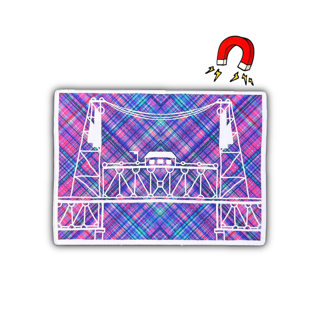 Steel Bridge Magnet, Portland Oregon Magnet, Steel Bridge Silhouette ...