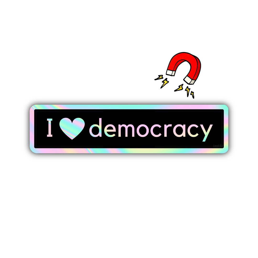 I Heart Democracy Car Magnet - Etsy