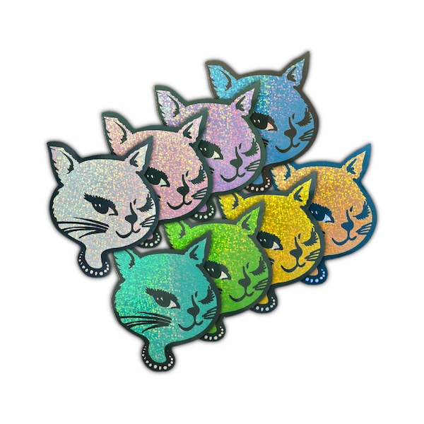 Winking Cats - Etsy