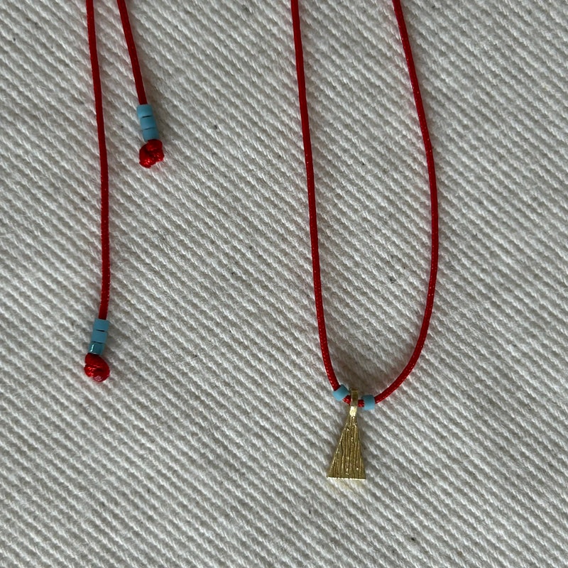 Red String Necklace - Etsy