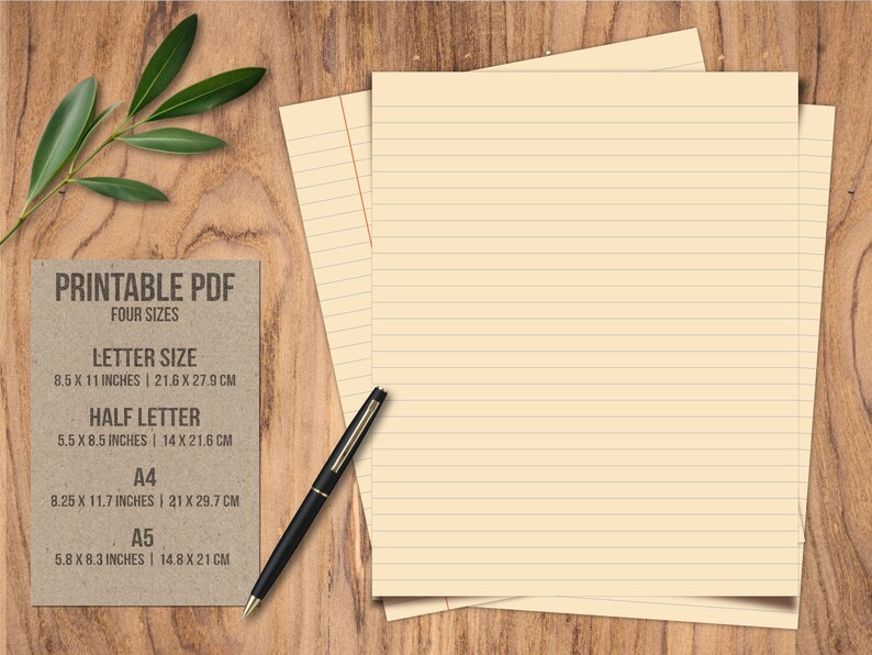 Digital and Printable Note Paper College and Wide Ruled Narrow Ruled 3 ...