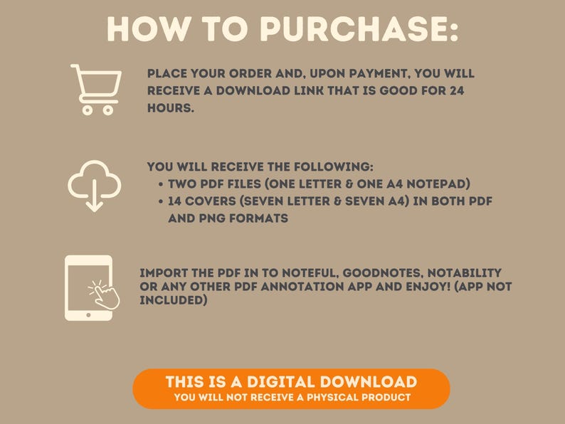 Realistic Digital Notepad With 24 Hyperlinked Sections | Real Paper ...