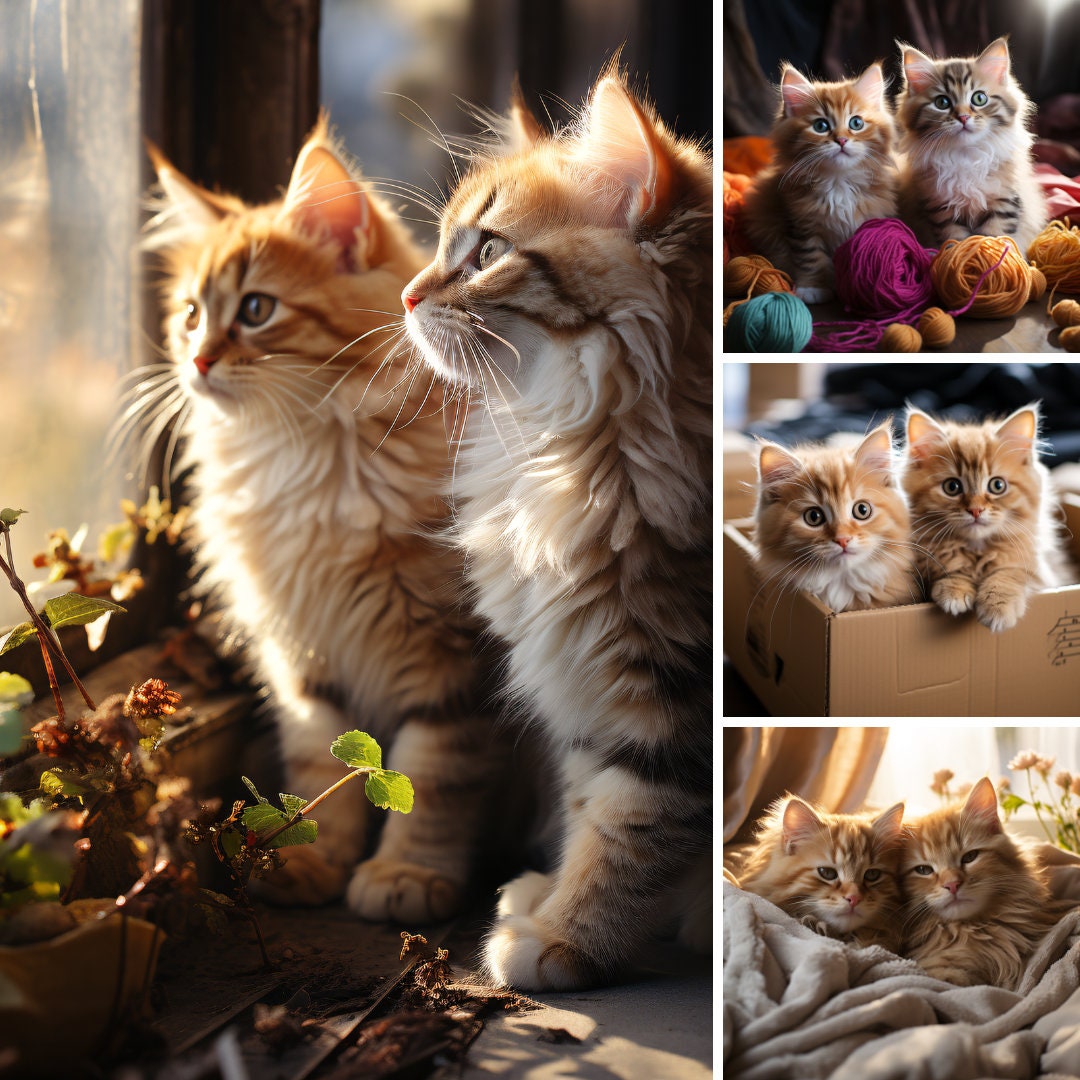 Kittens Image Set, Huge Set of 250 High-quality Digital Images of ...