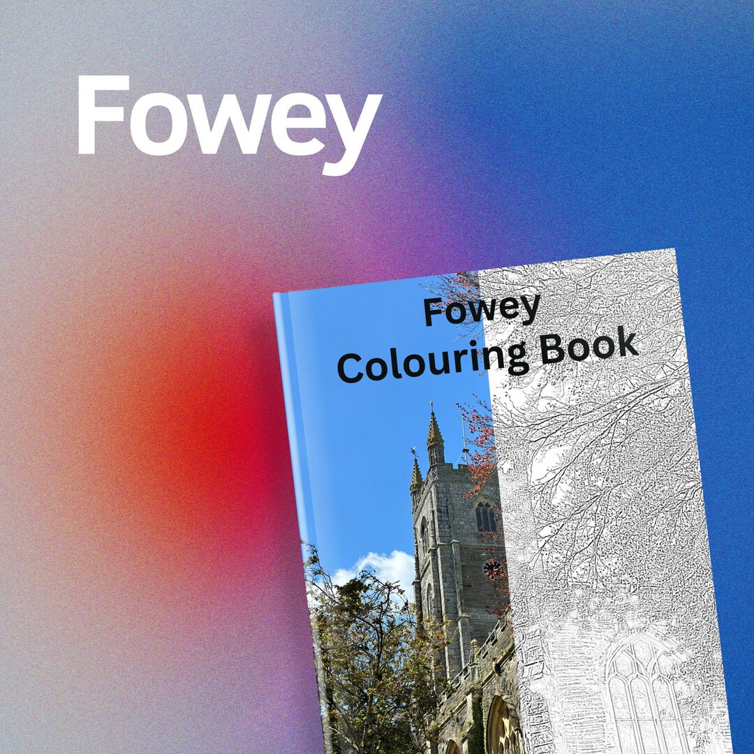 Fowey Cornwall Colouring Book - Etsy