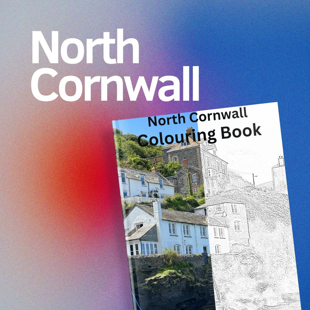 North Cornwall Colouring Book - Etsy UK