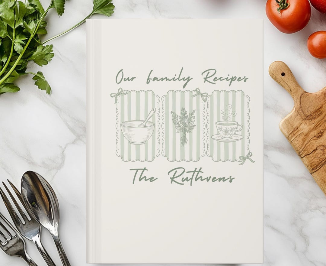 Personalized Family Recipe Book Gift for Mom, Custom Sister Journal ...