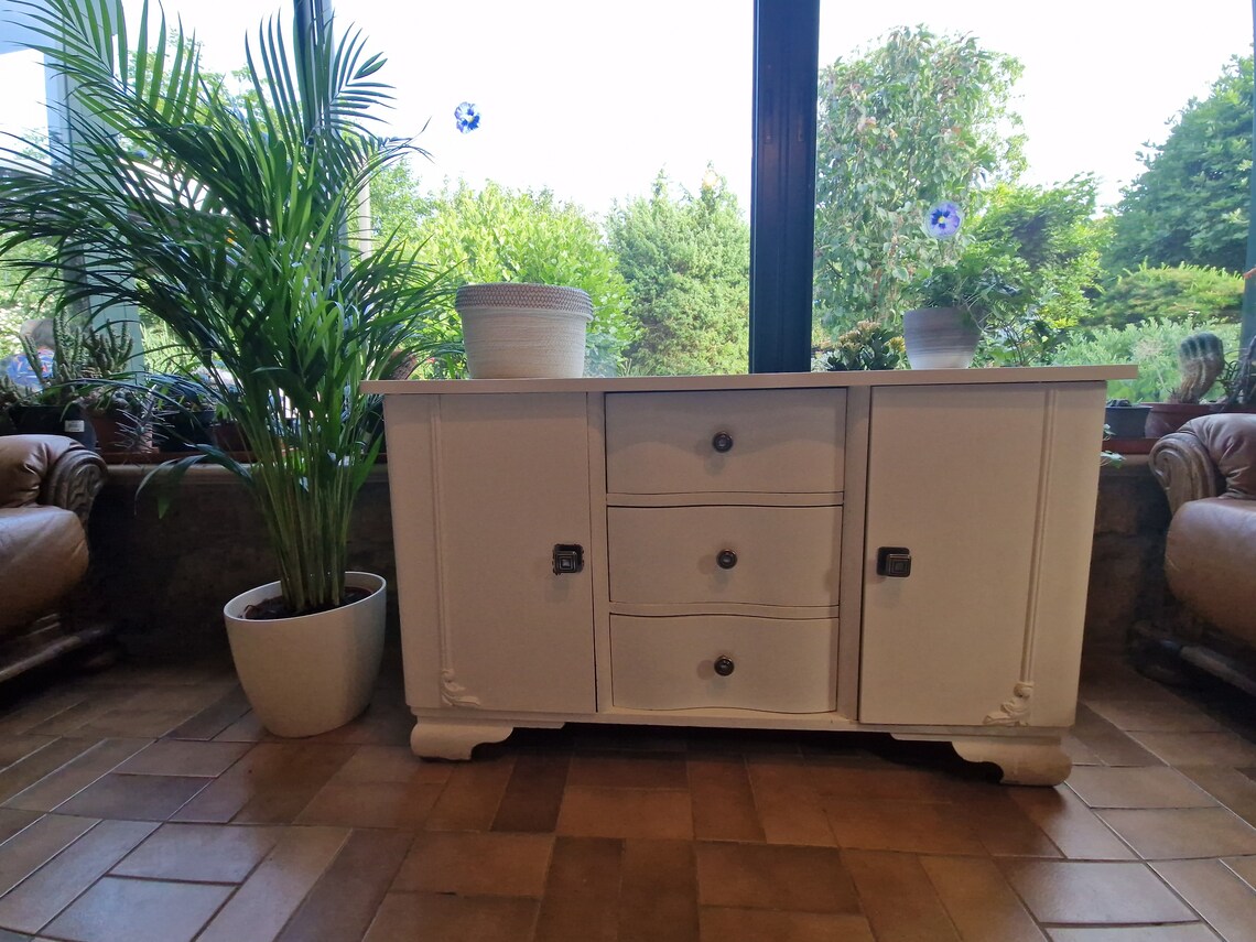 Oakwood Dresser/ TV Stand - 1940s Upcycled - Etsy