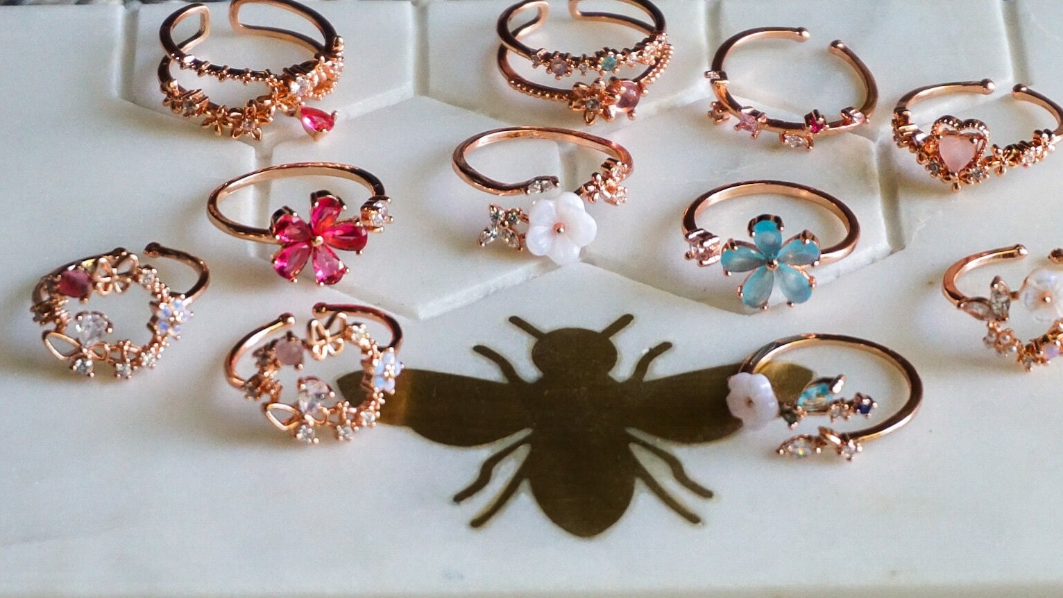 Popular Right Now, Gold and Colorful Ring, Valentines Gift, Trendy Ring ...