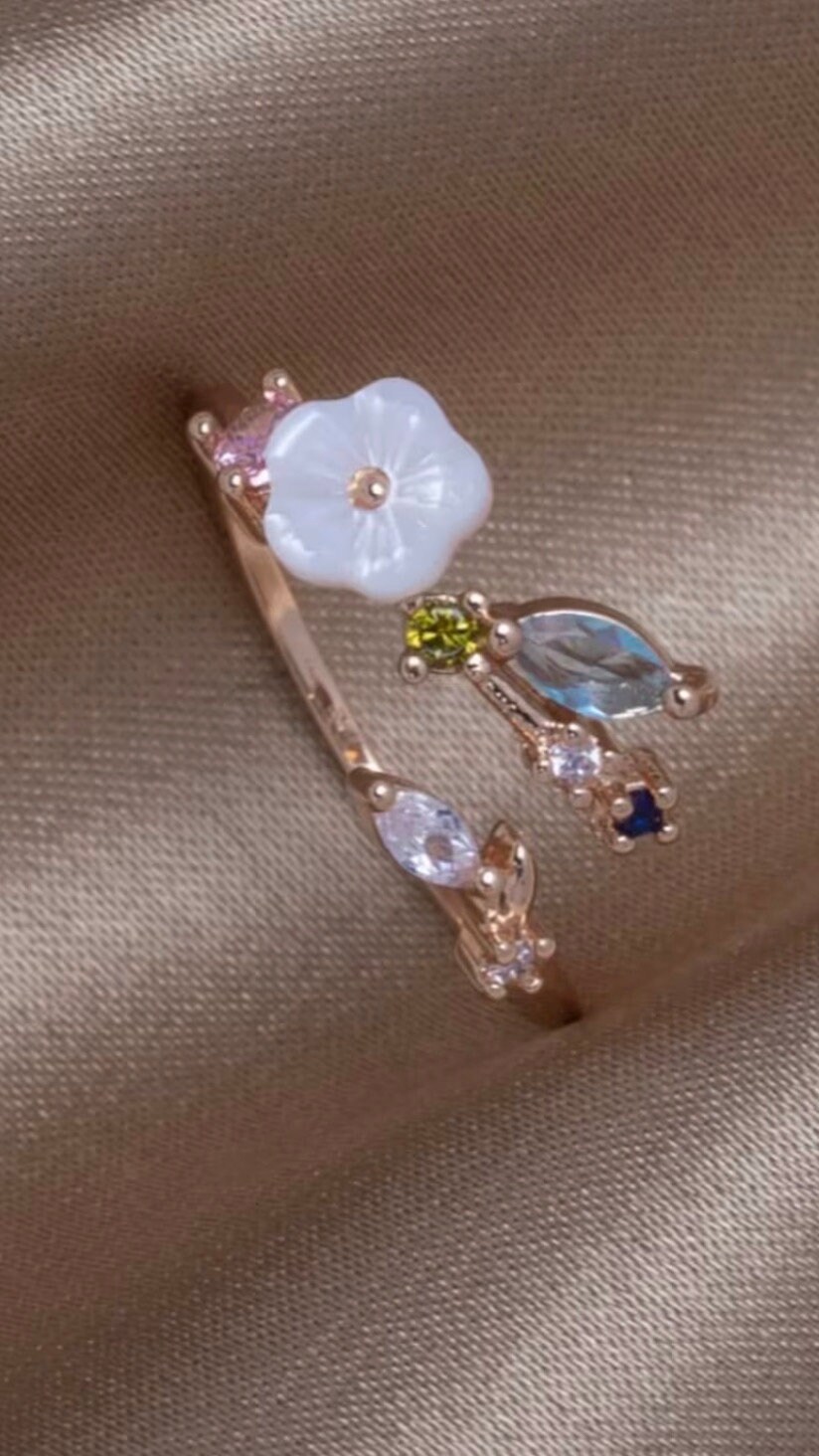 Popular Right Now, Gold and Colorful Ring, Valentines Gift, Trendy Ring ...