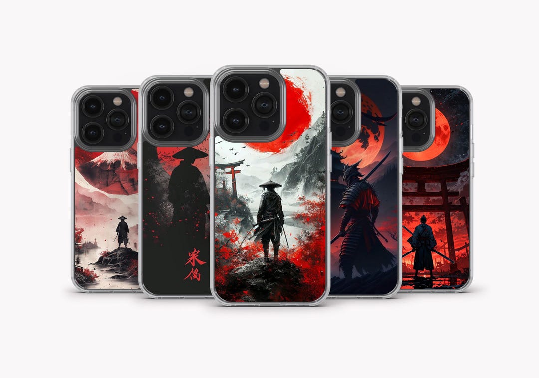 Japanese Samurai Art Phone Case Japanese Samurai Cover for iPhone 15 ...
