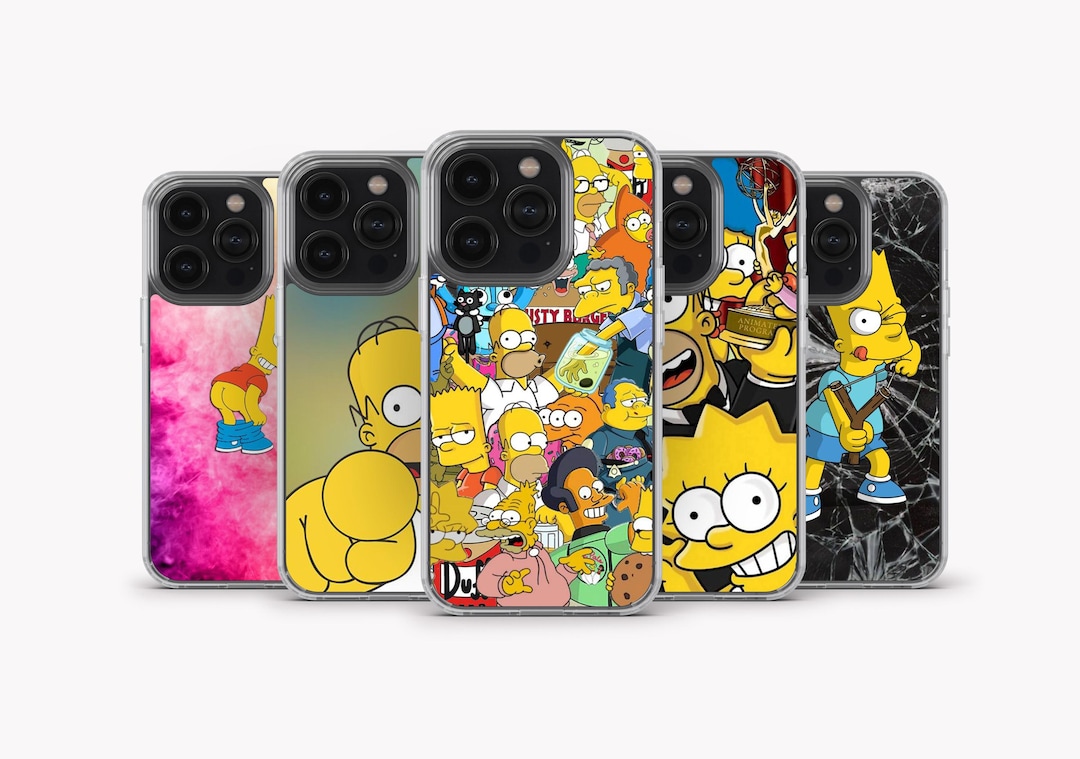 Simpsons Phone Case Simpsons Cover for iPhone 15 Pro Max , iPhone 14 ...