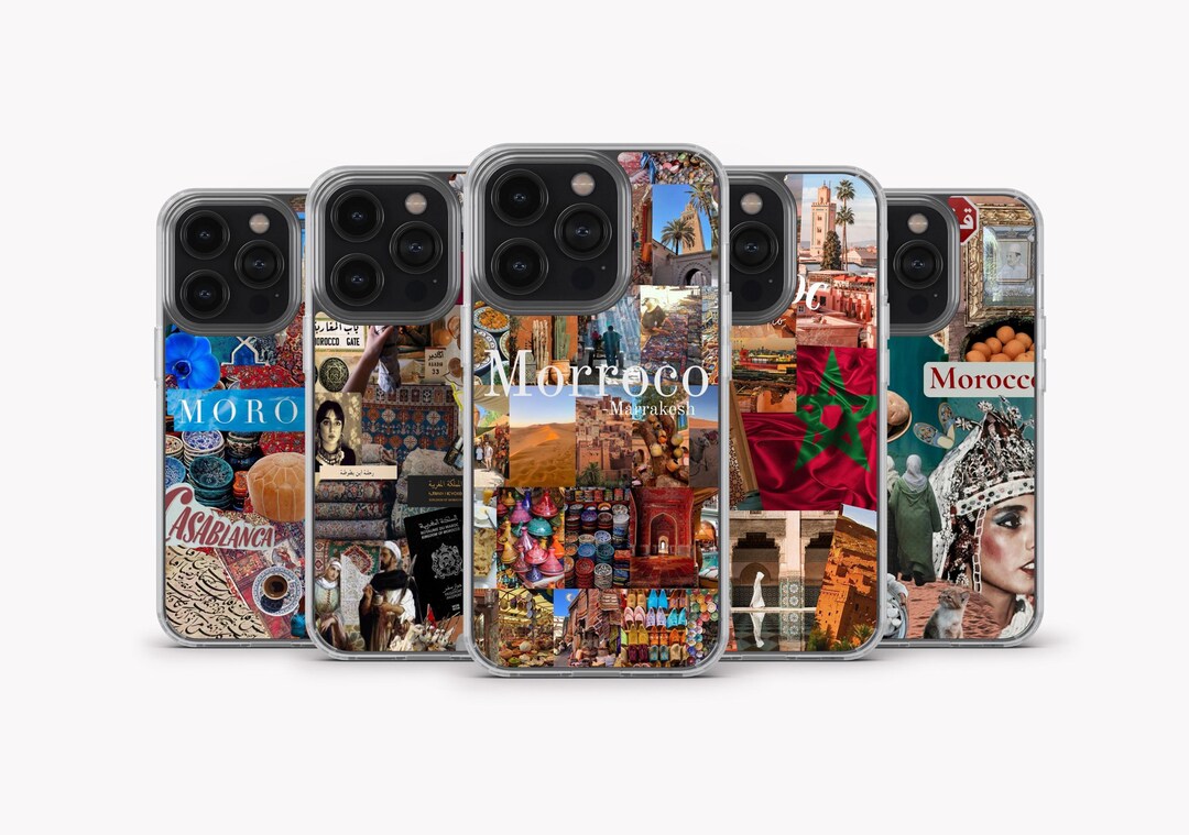 Morocco Phone Case Morocco Collage Cover for iPhone 15 Pro Max , iPhone ...