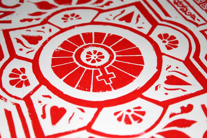 Not Your Choice Linocut- Original Linoleum Carving Print 11 X 14 Inches ...