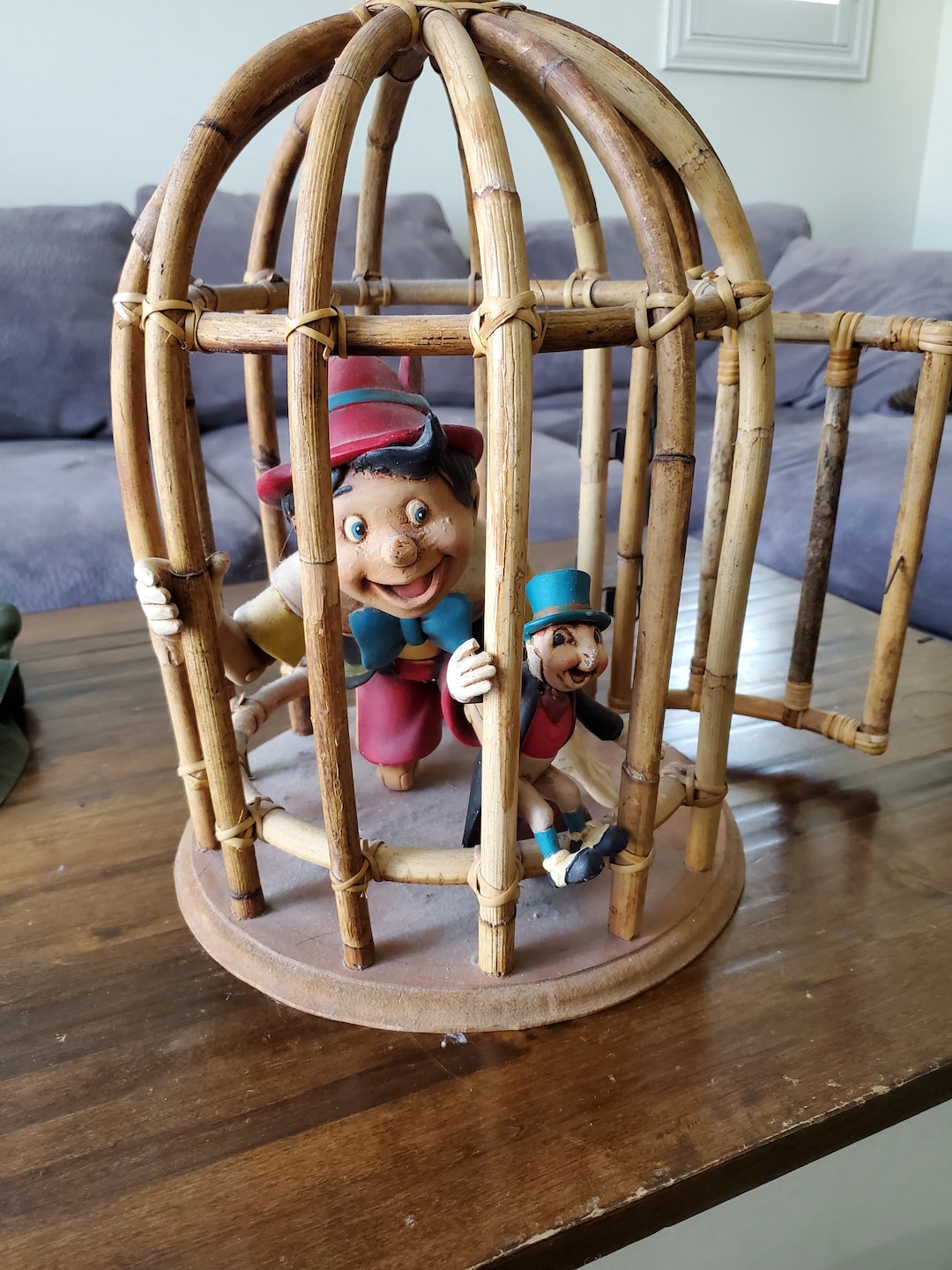 Vintage Pinocchio in Cage - Etsy