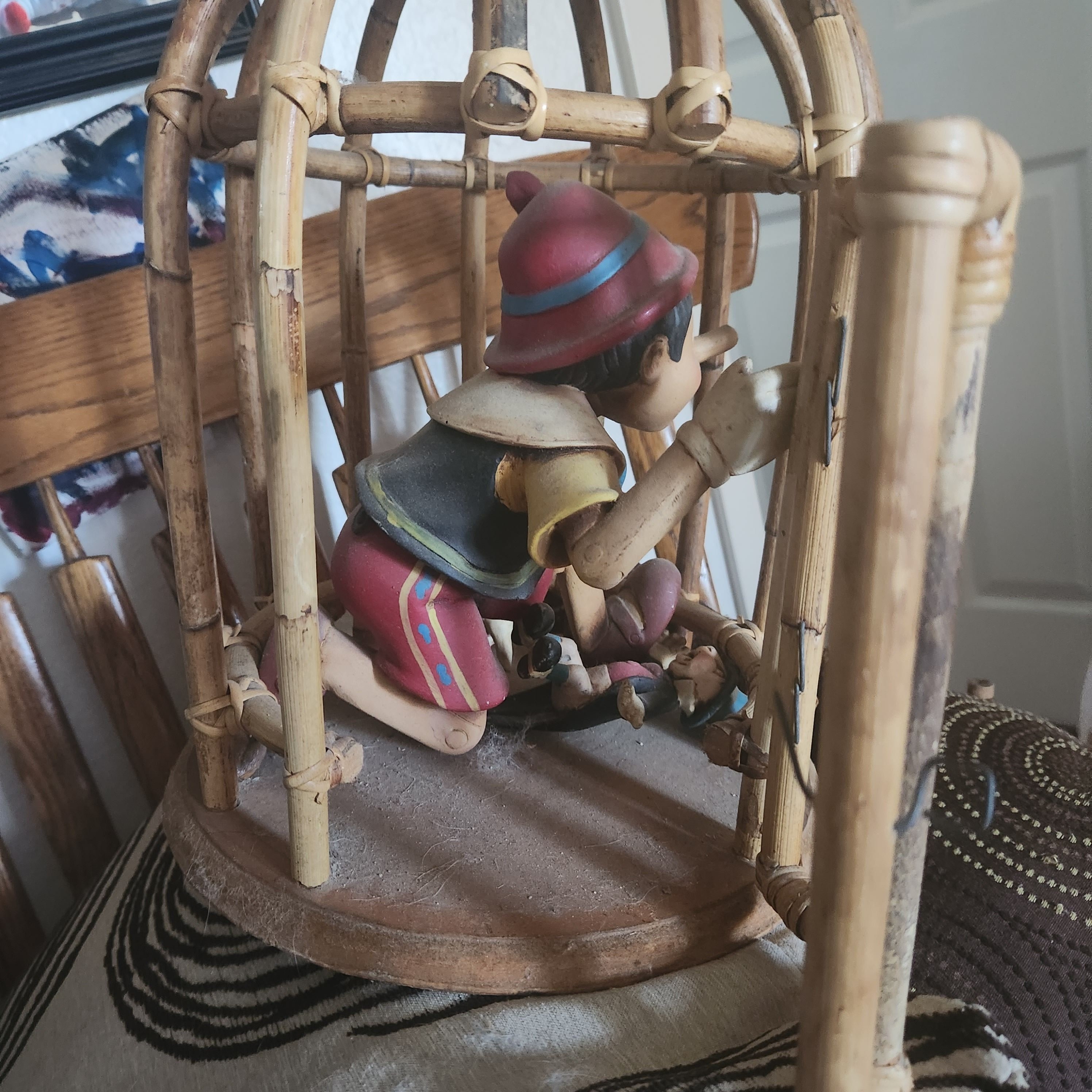 Vintage Pinocchio in Cage - Etsy