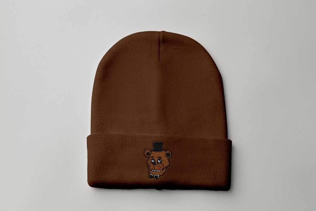 Embroidered Beanies, Beanie, Custom Beanie, Freddy Fazbear, Fazbear ...