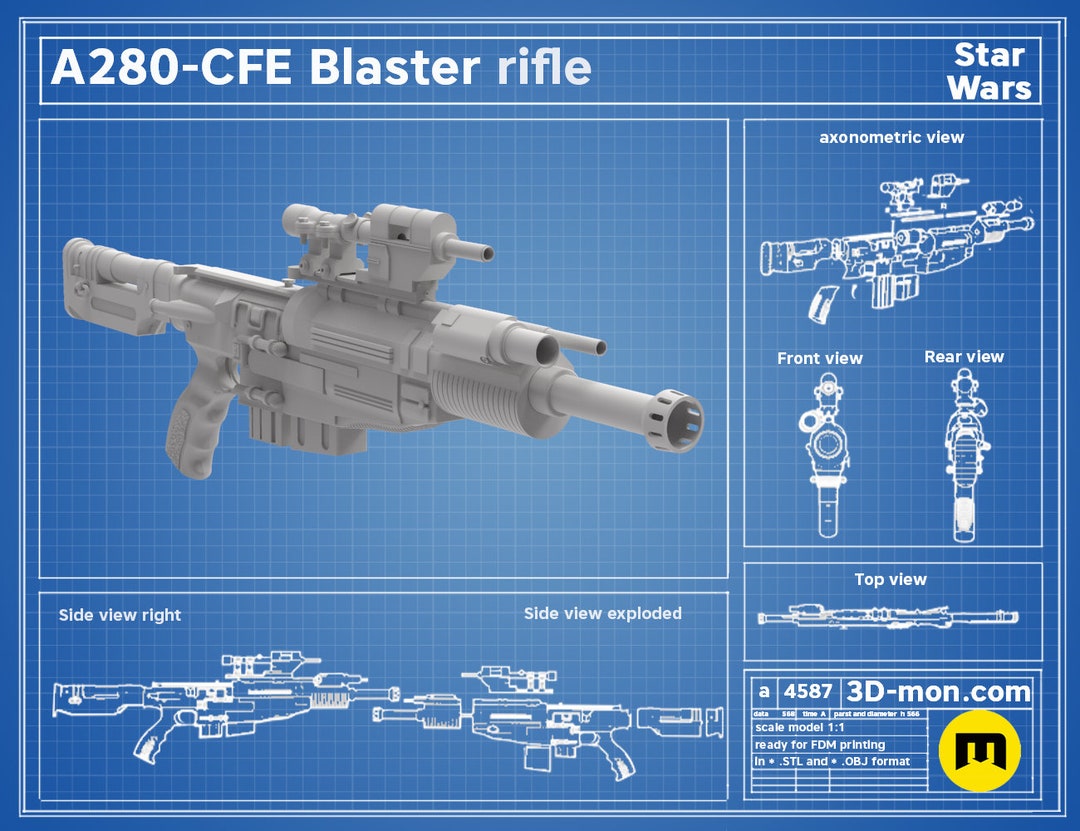 Collectible Star Wars Star Wars A280-CFE Blaster Rifle - Etsy