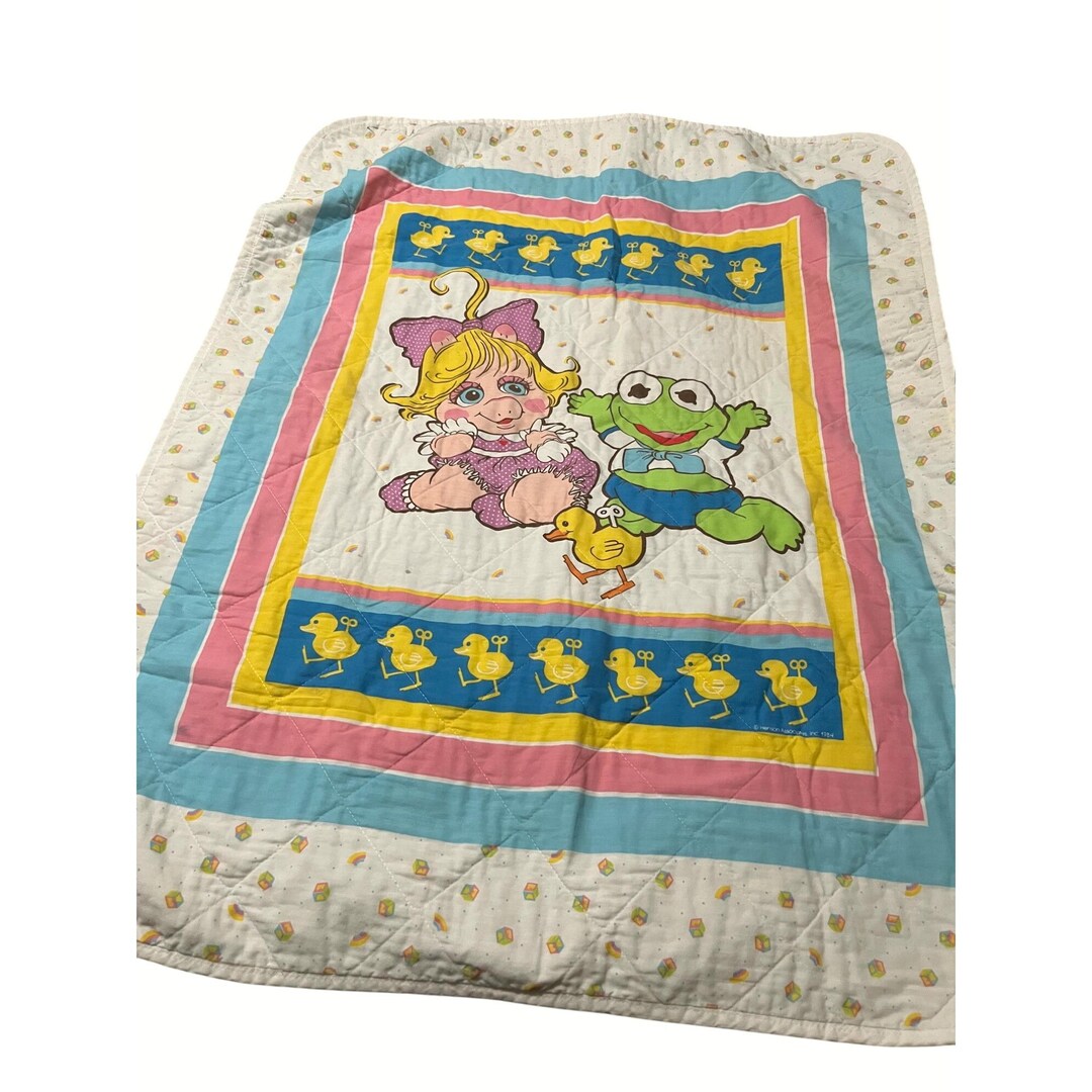 Muppet Babies Baby Blanket 1984 Handmade Vintage - Etsy