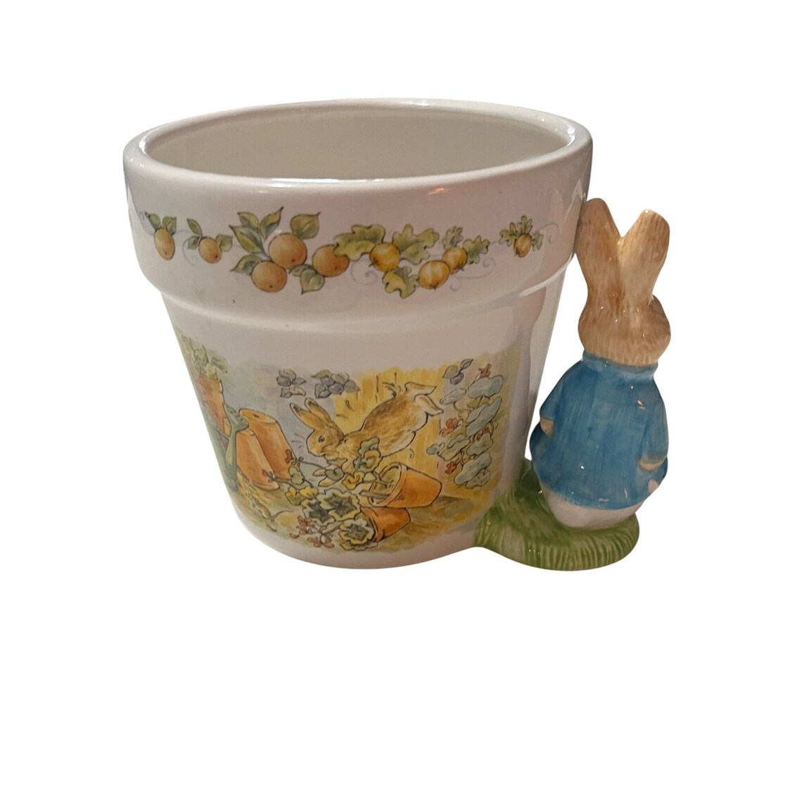 Beatrix Potter 1997 Vintage Ceramic Planter With Peter Rabbit Design - Etsy