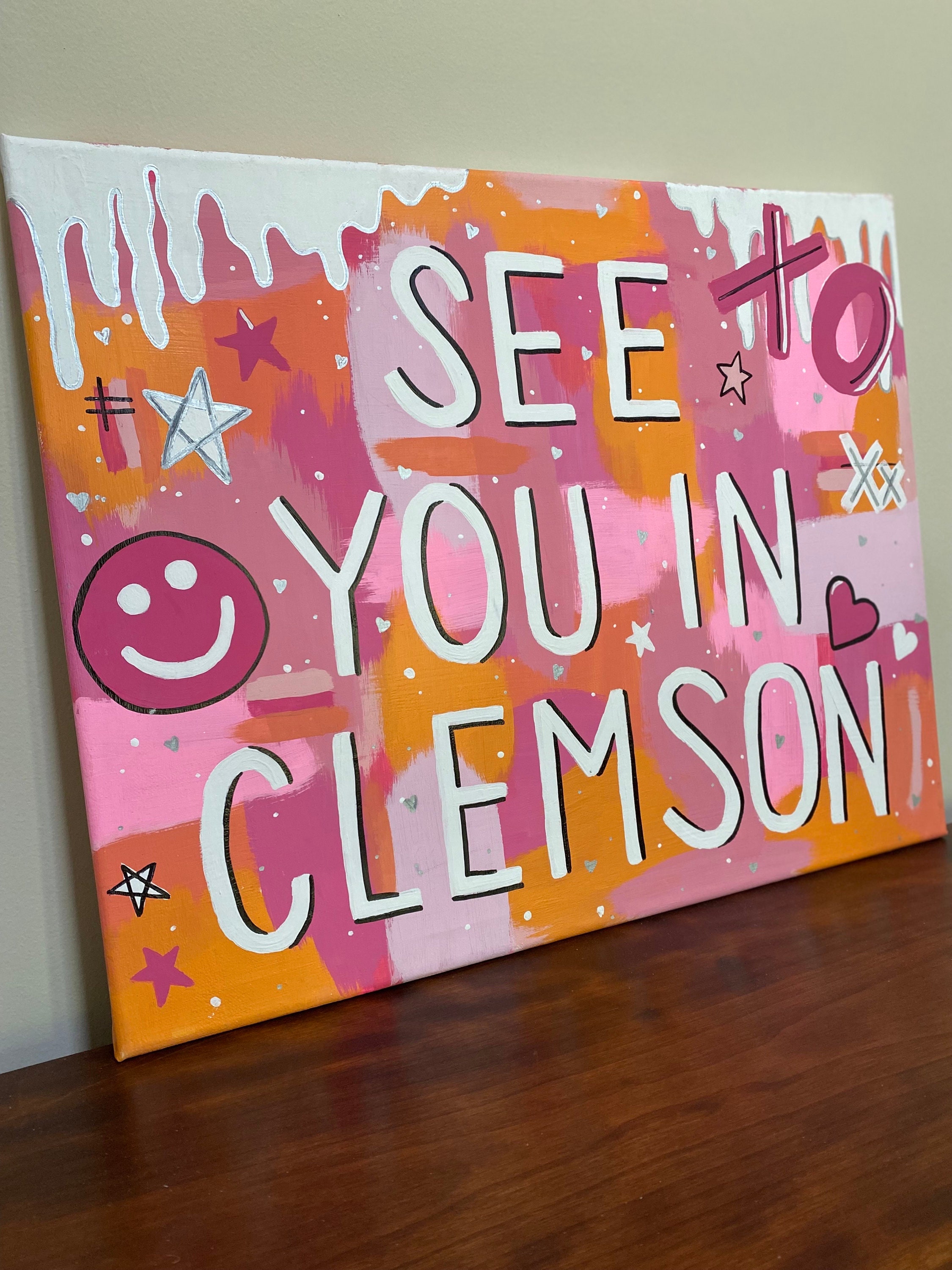 Custom Preppy “see You In” Canvas - Etsy