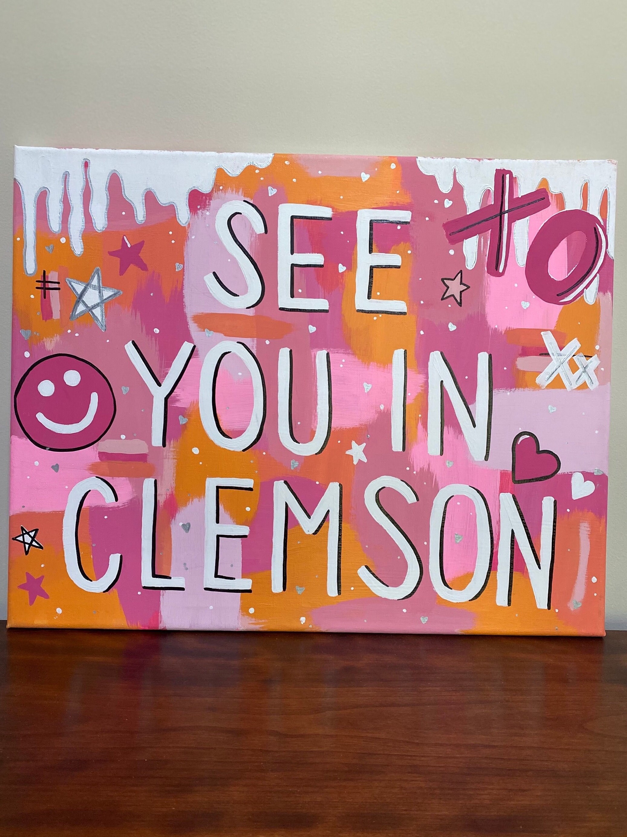 Custom Preppy “see You In” Canvas - Etsy